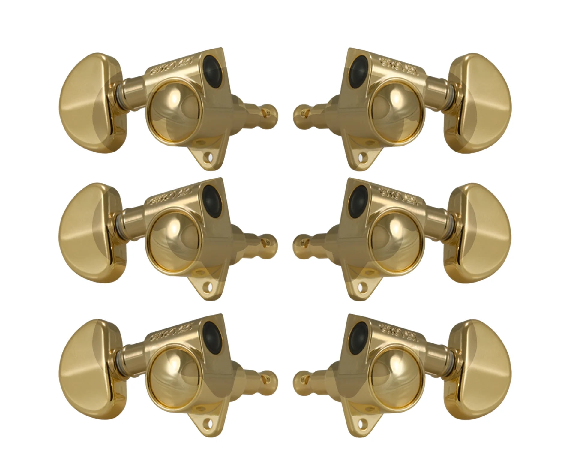 Grover Rotomatic 102-18G Series 3x3 Gold Tuning Machines - Walmart.com