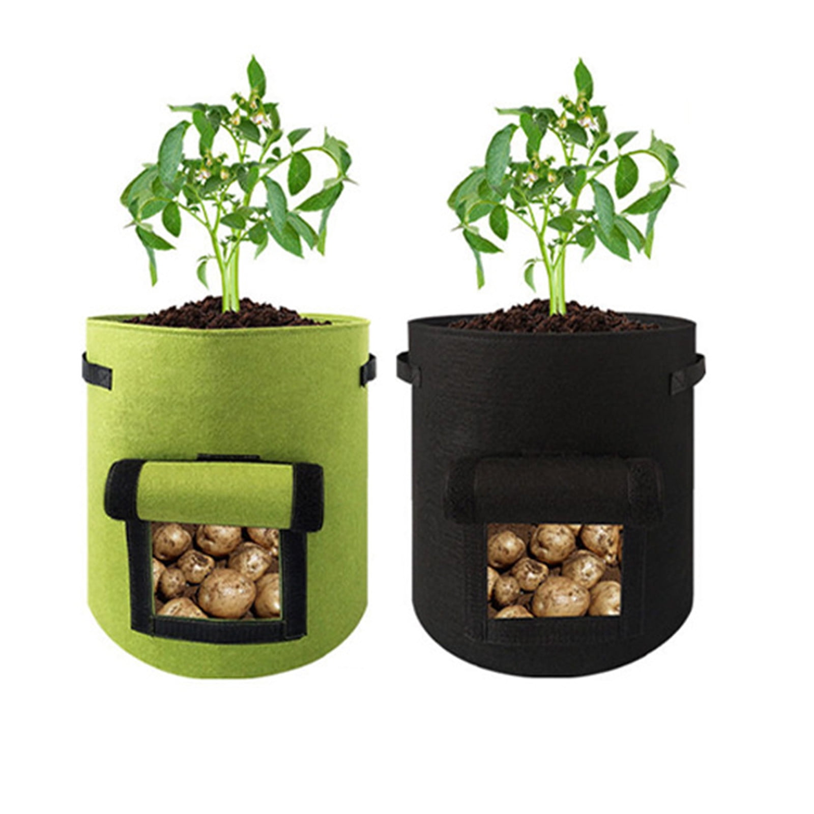Grow Bags 7 Gallon with Flap, Grow Bags for Growing Potatoes, Duarable ...