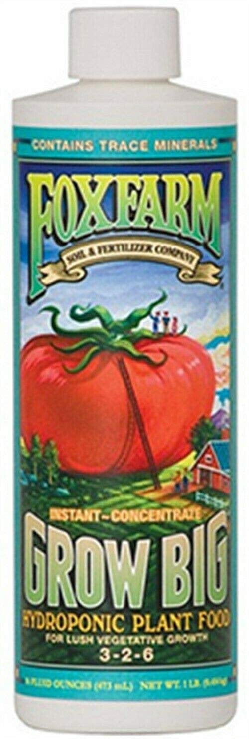 Grow Big Hydro Liquid Plant Food Concentrate, 1-Pt. - Walmart.com