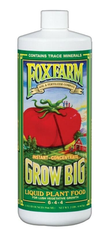 Grow Big Liquid Plant Food Concentrate, 1-Qt. - Walmart.com