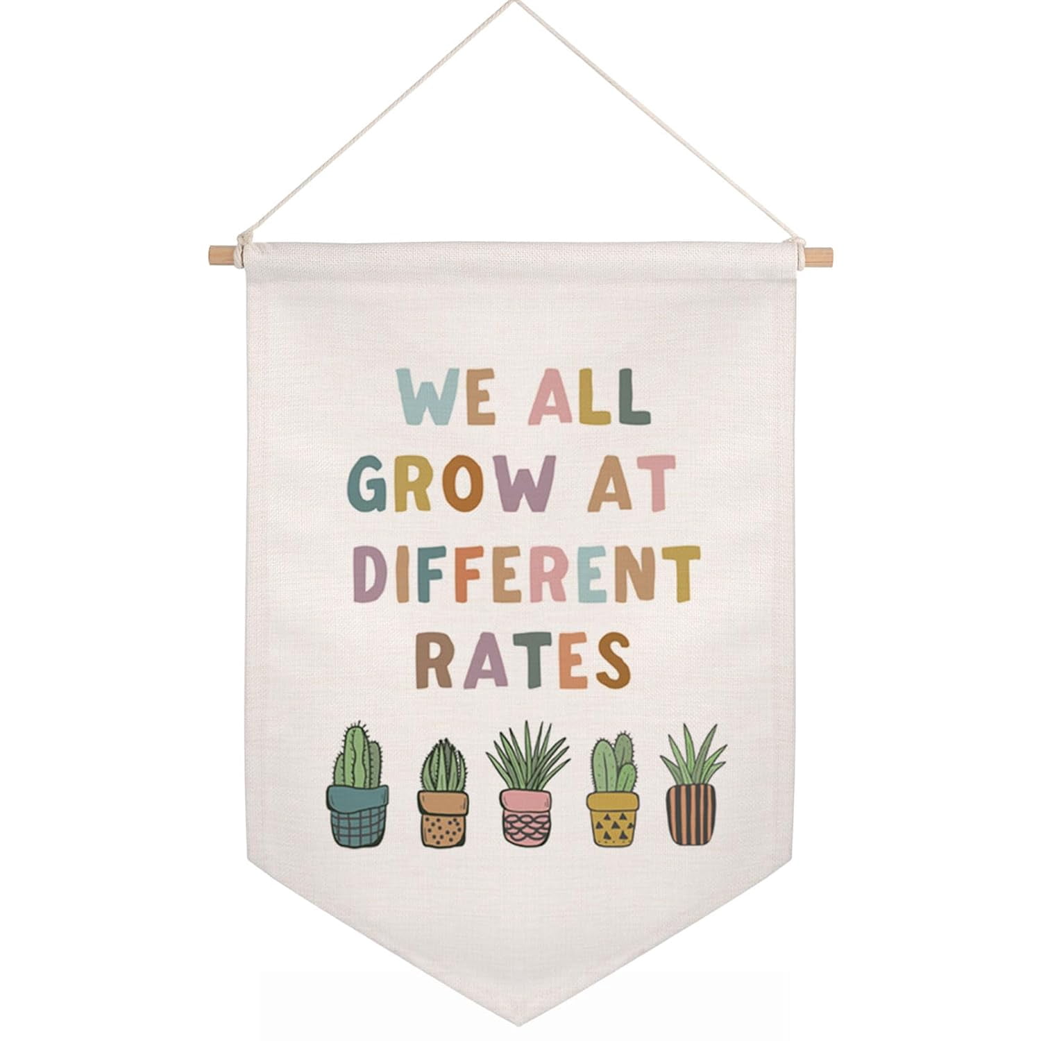 We All Grow At Different Rates Boho Classroom Decor, Classroom Poster ...