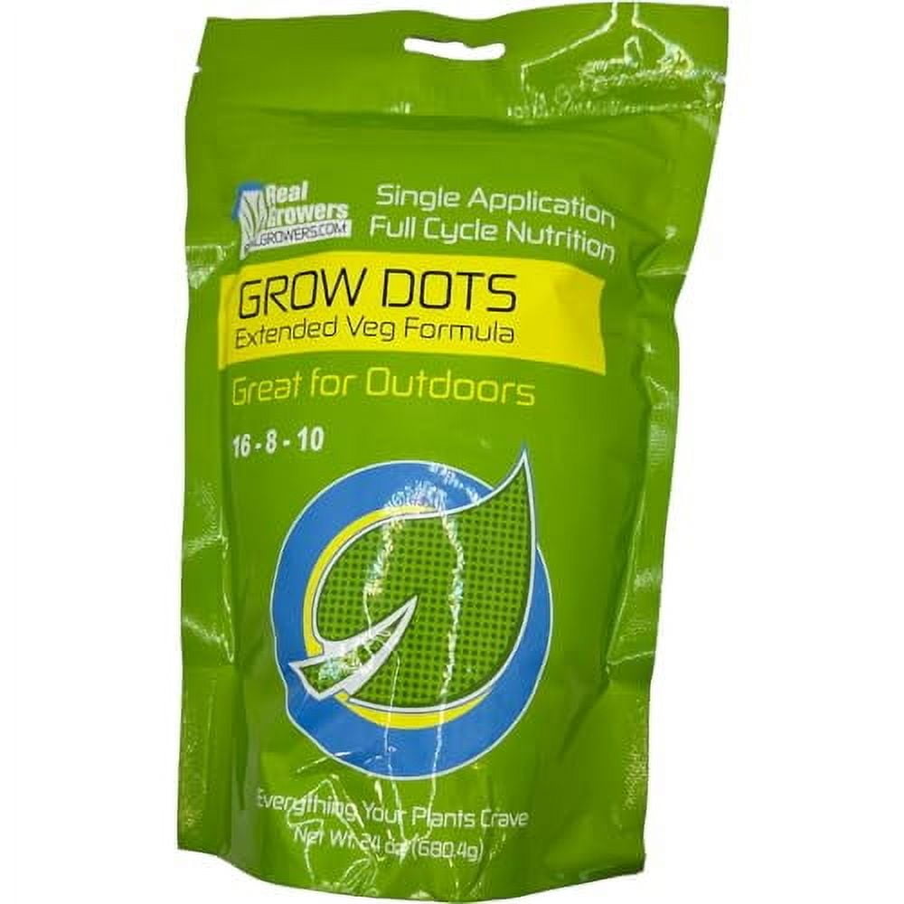 Grow Dots Extended Veg Plant Food, Single-Application, Programmed-Release Plant Nutrient ...