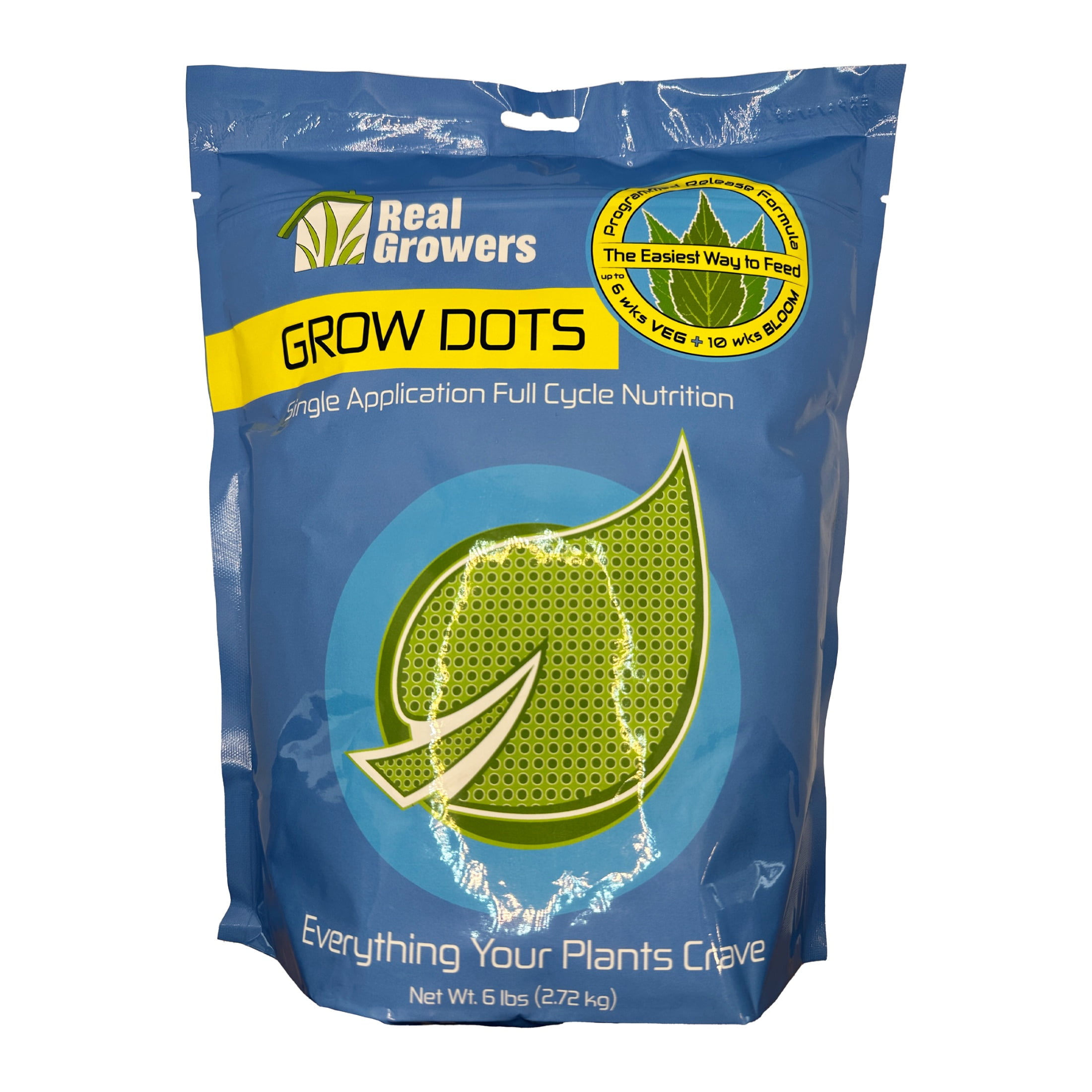 Grow Dots Plant Food, Single-Application, Programmed-Release Plant Nutrient Fertilizer - 6lb ...