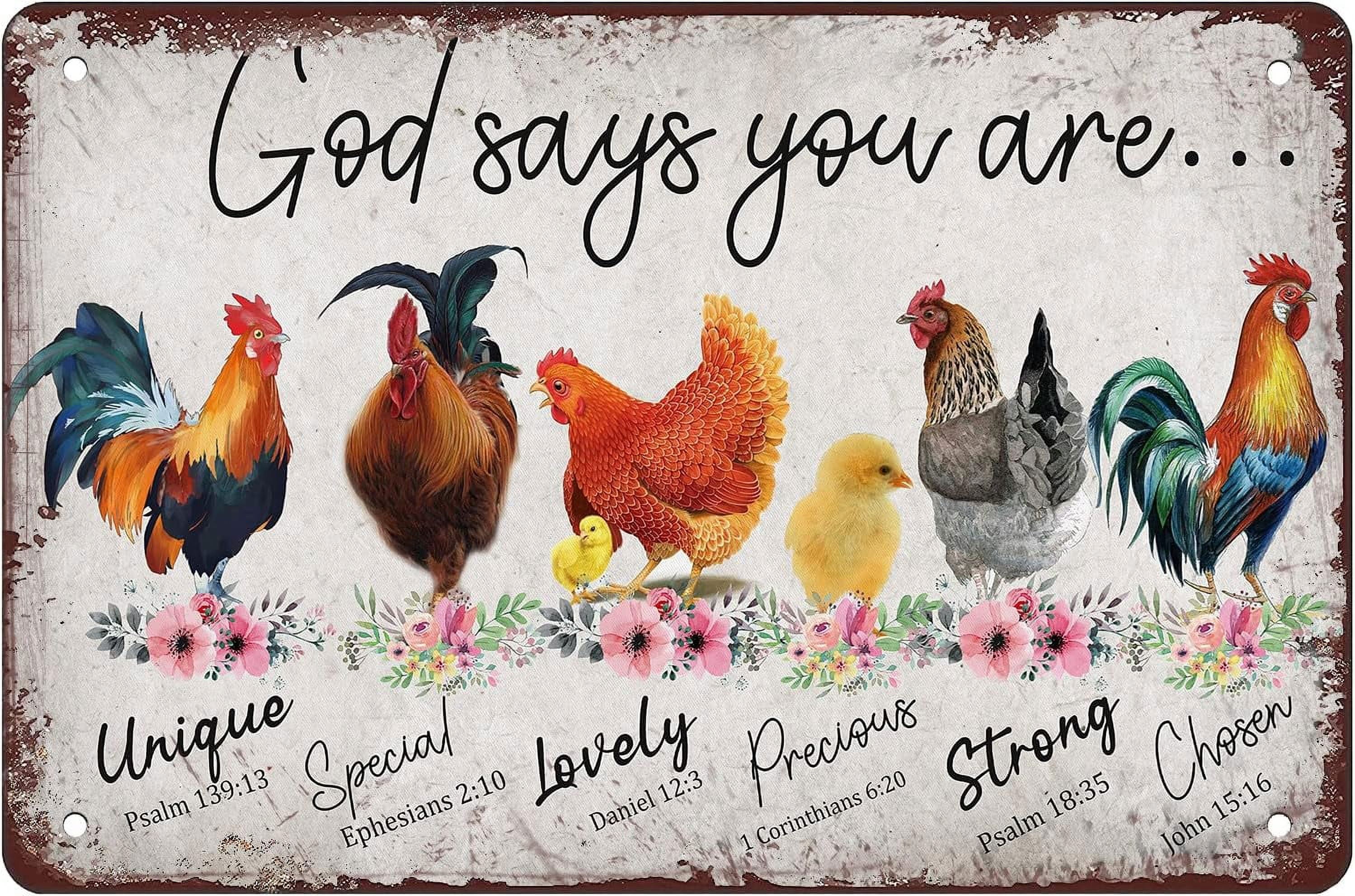 Grow Good Things Chicken Art print Chickens Poster Wall Art Home Decor ...