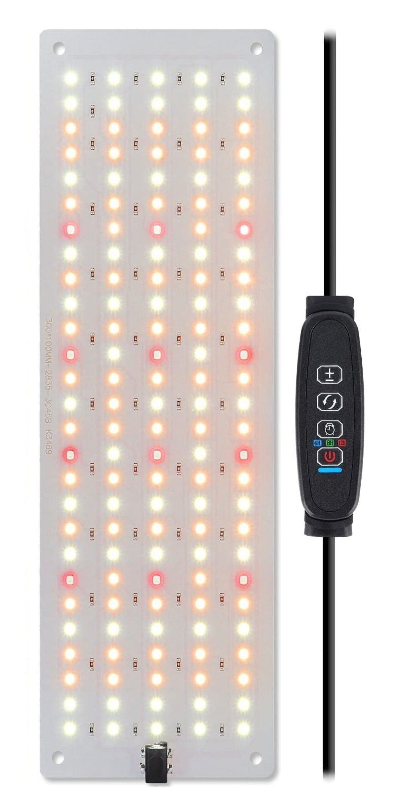 Grow Light Board, Full Spectrum Lamp Panel For Indoor Plants,135 LEDs With Auto On/Off Timer 4/8 ...