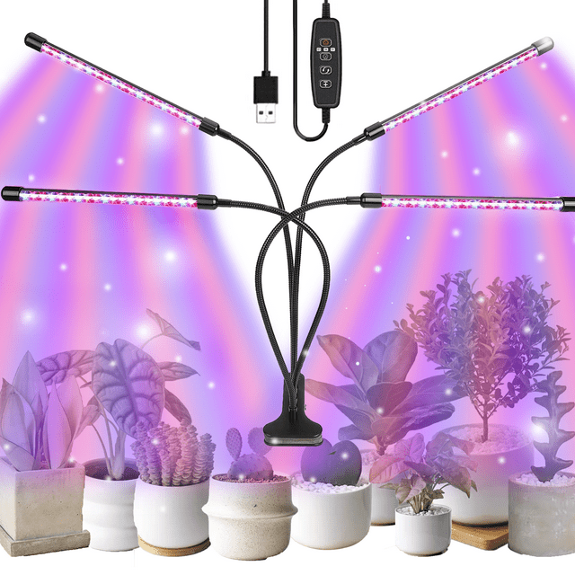 Grow Light for Indoor Plants, 4 Head LED Grow Lights Plant Grow Lamp ...