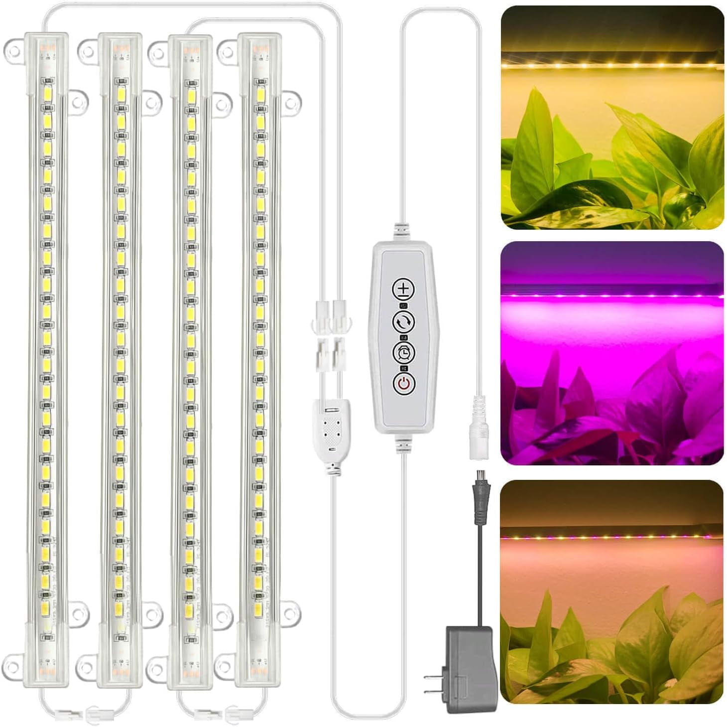 Grow Light for Indoor Plants 96 LEDS Plant Grow Light Strips 10 Inch ...