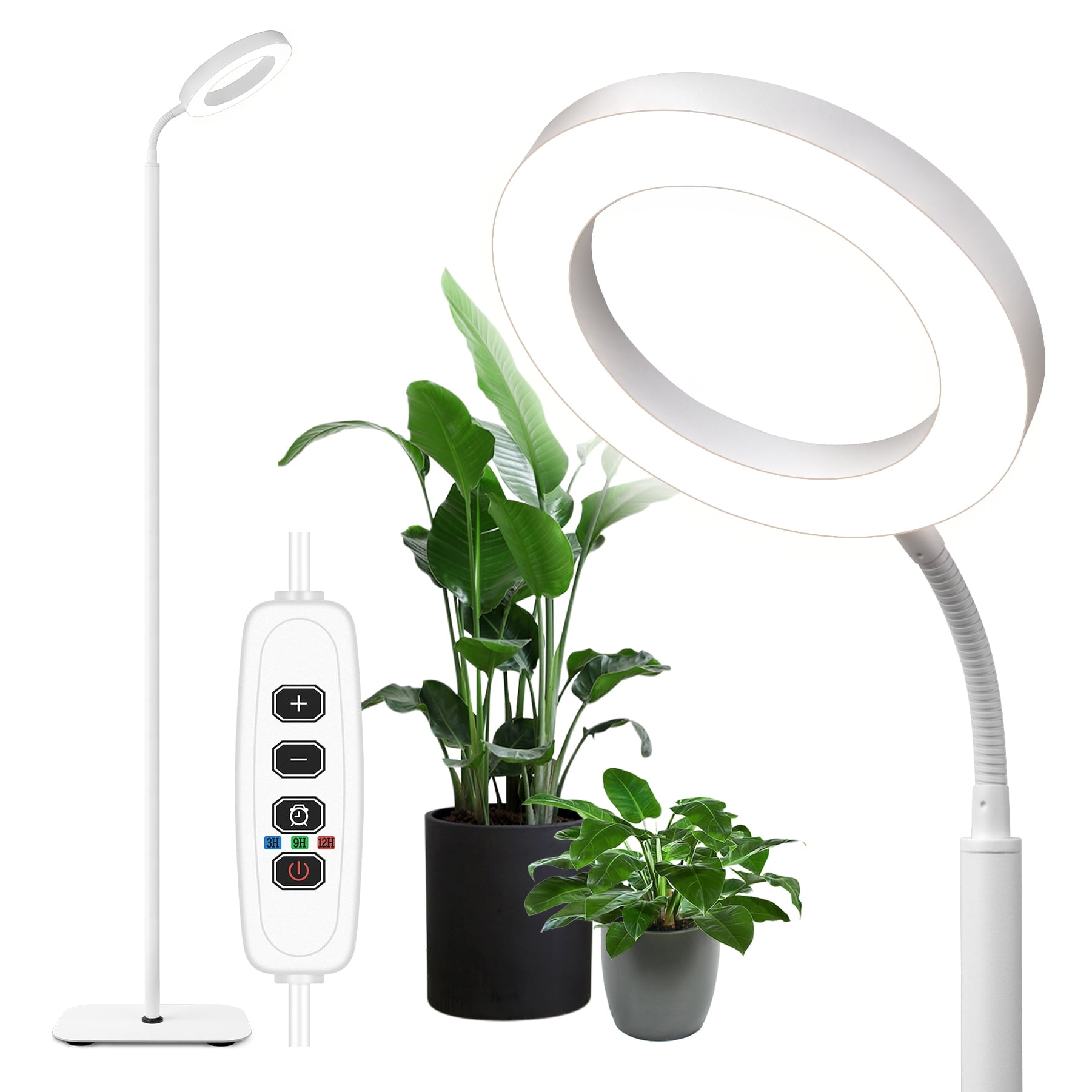 Grow Light for Indoor Plants, Floor Full Spectrum Plant Light with ...