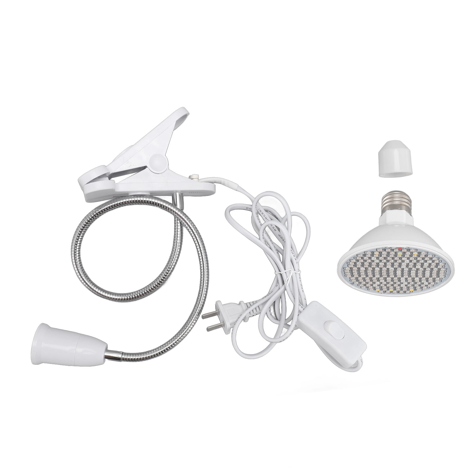 Grow Light LED Plant Light 8W Full Spectrum Desk Clip Swivel Gooseneck ...