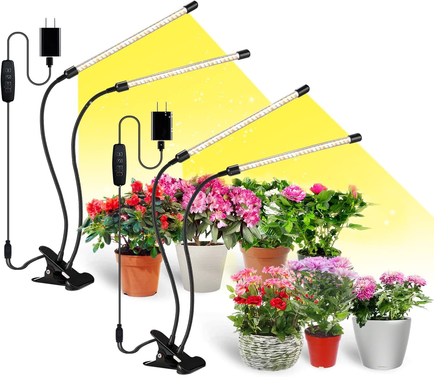 Grow Light Plant Light Indoor Plants, Full Spectrum Clip Plant Growing ...