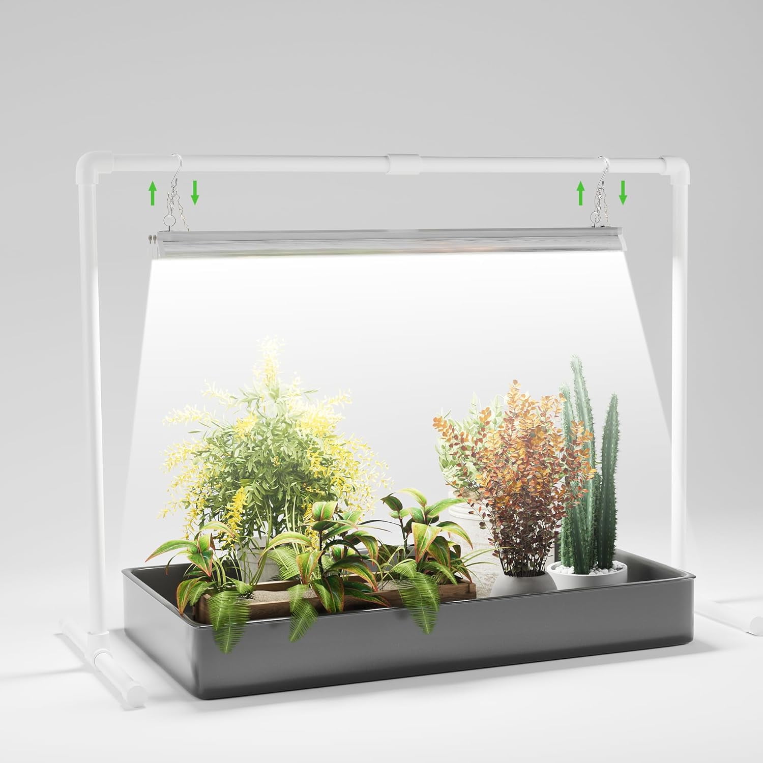 Grow Light for Seed Starting with Stand,Double Tube T5 Grow Lights 1 ...