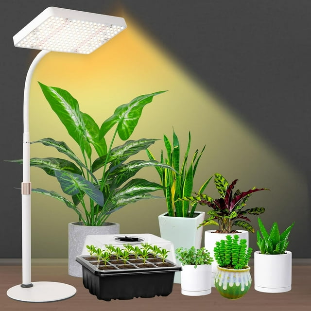Grow Light with Stand 2000 Lumen, 25 Watt Full Spectrum Floor Grow ...