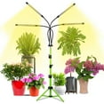 YEOLEH Adjustable Indoor Plant Grow Light with Stand, Full Spectrum 80 ...