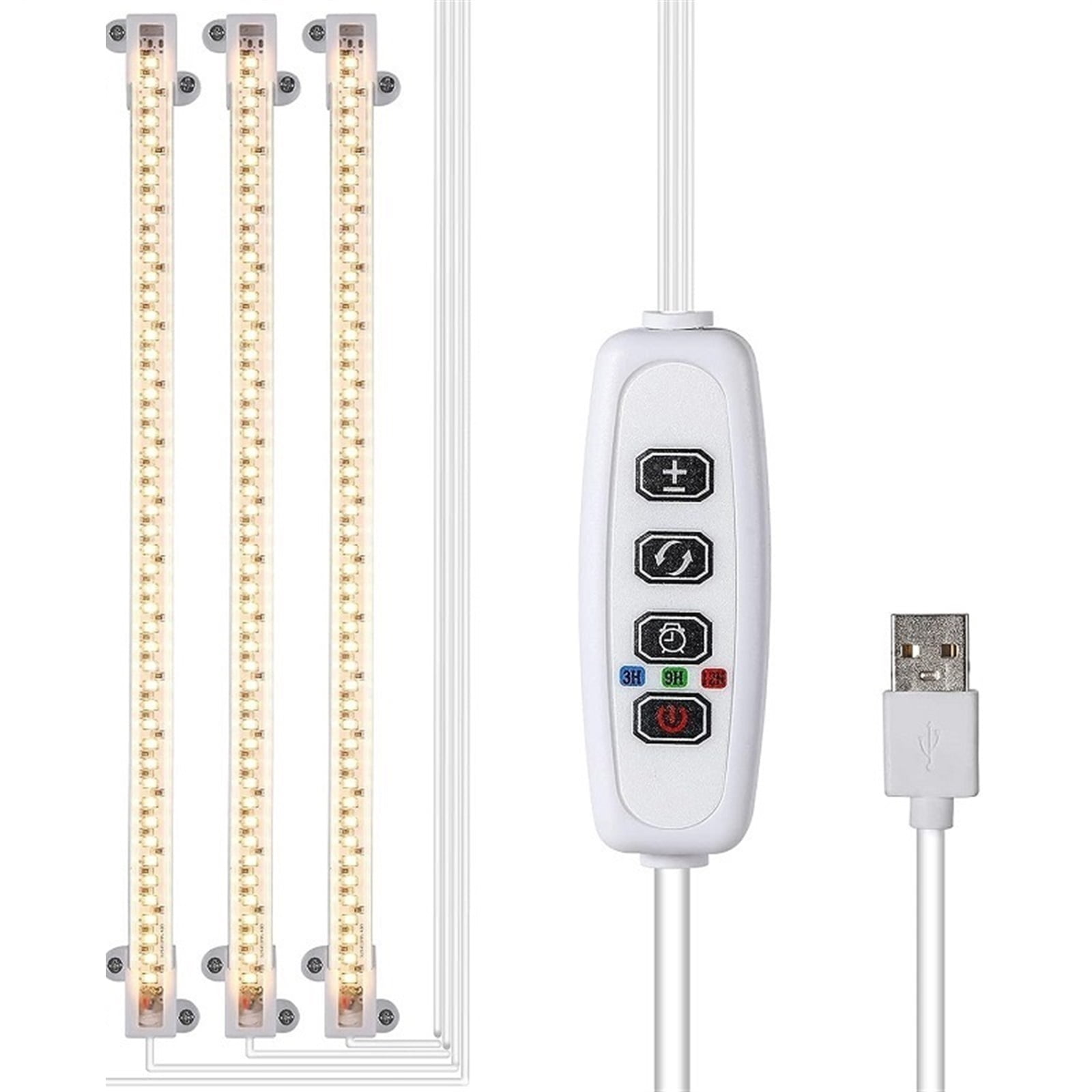 Grow Lights, 1/2/3/4 LED Grow Light Strips For Indoor Plants USB Full ...