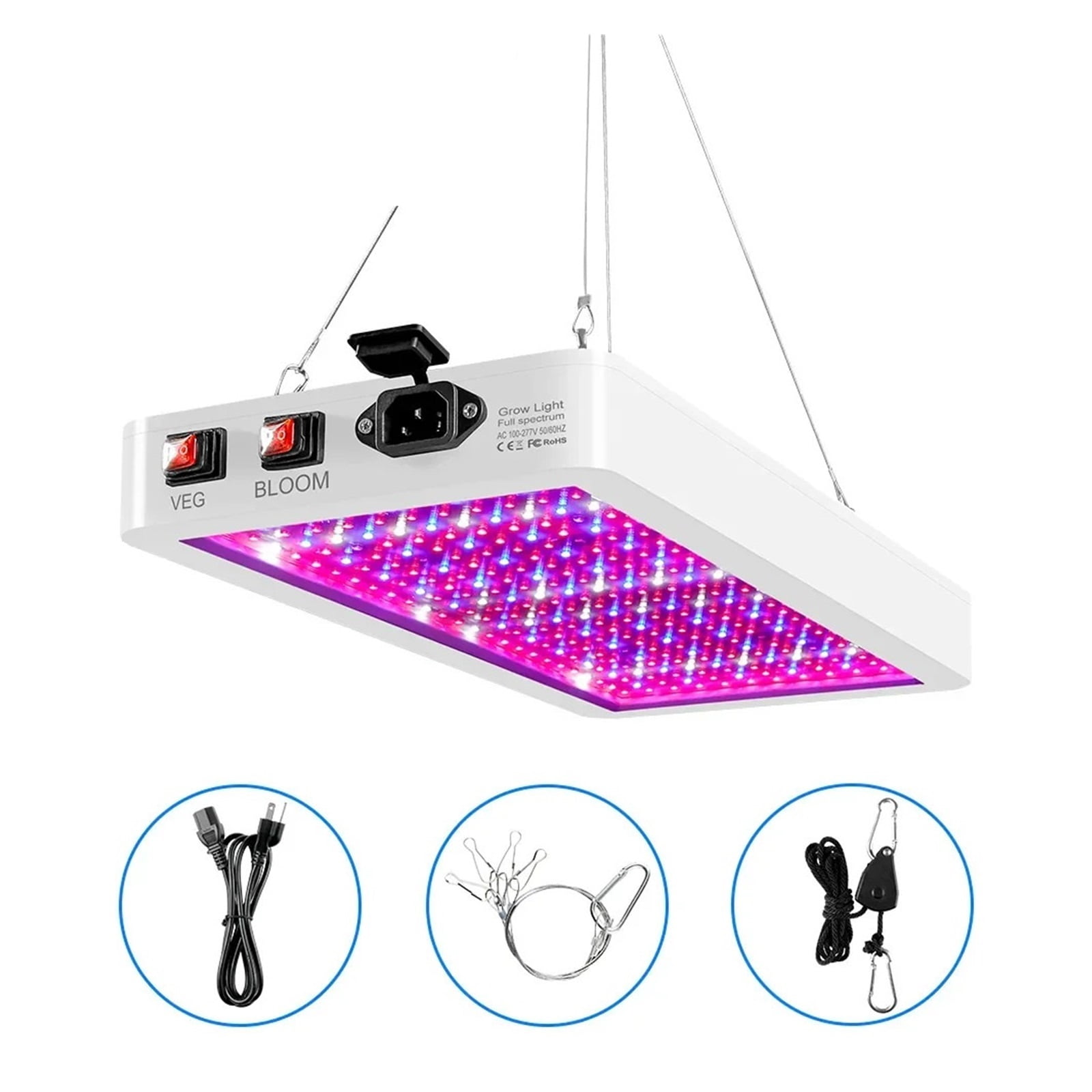 Grow Lights, 4000/5000W Full Spectrum LED Growing Light IP65 Plant ...