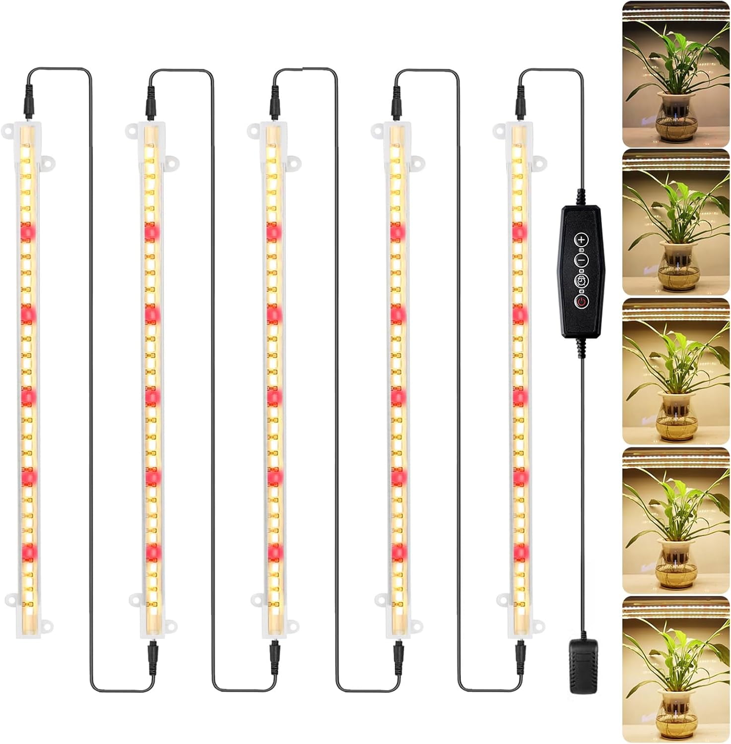 Grow Lights for Indoor Plants, 150 LEDs Plant Grow Light Strips with ...