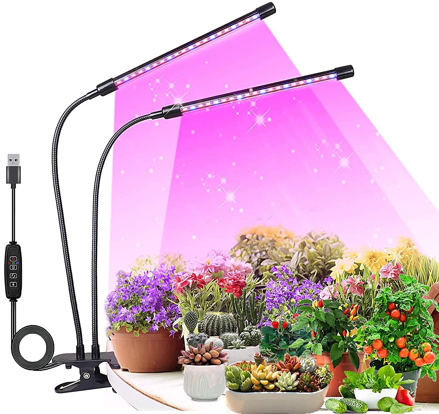 Grow Lights for Indoor Plants, 40 LED Grow Light for Seed Starting with ...