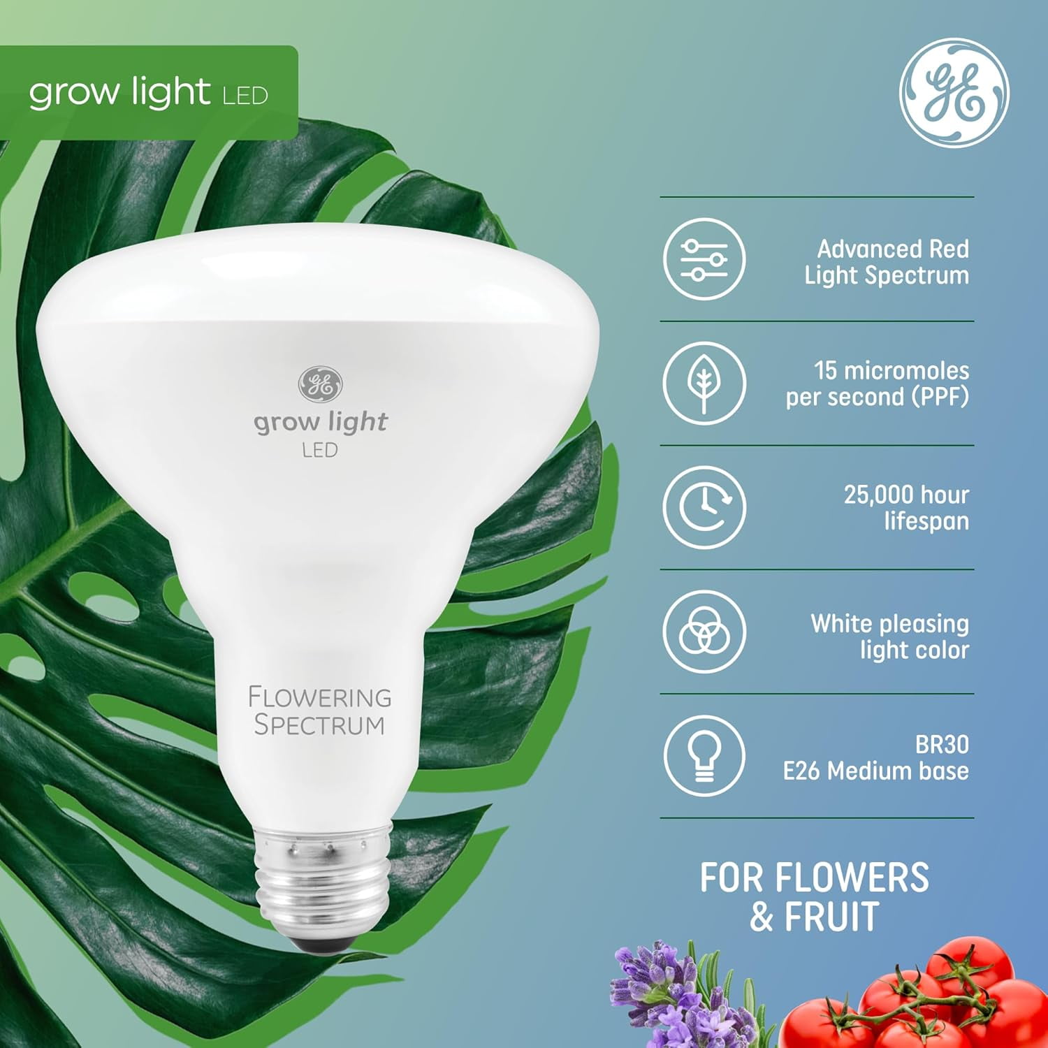 Grow Lights for Indoor Plants, BR30 Indoor Floodlight, LED Light Bulbs ...