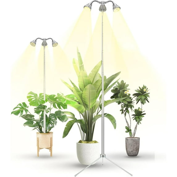Grow Lights for Indoor Plants Full Spectrum with Detachable Tripod ...
