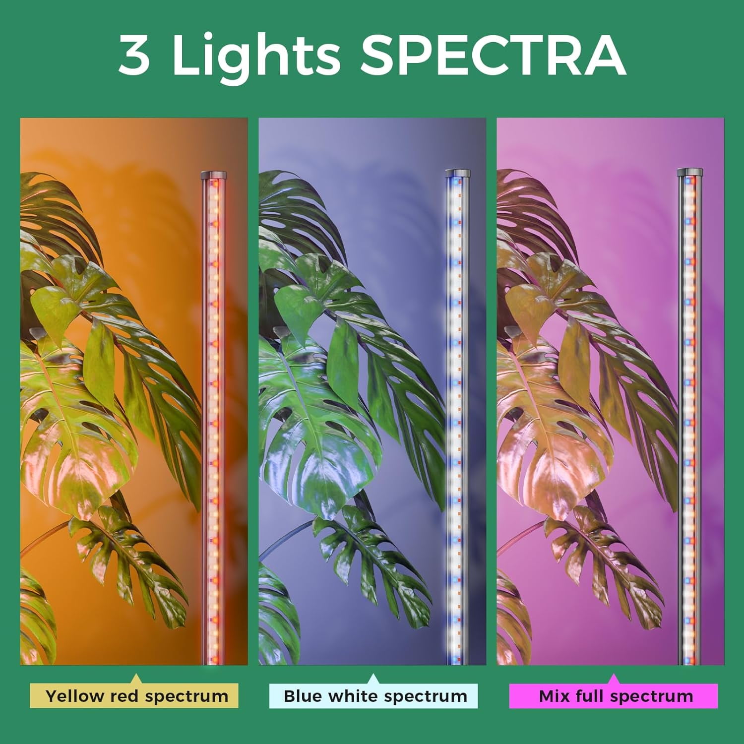 Grow Lights for Indoor Plants with Remote, 60 Inch Vertical Grow Light ...