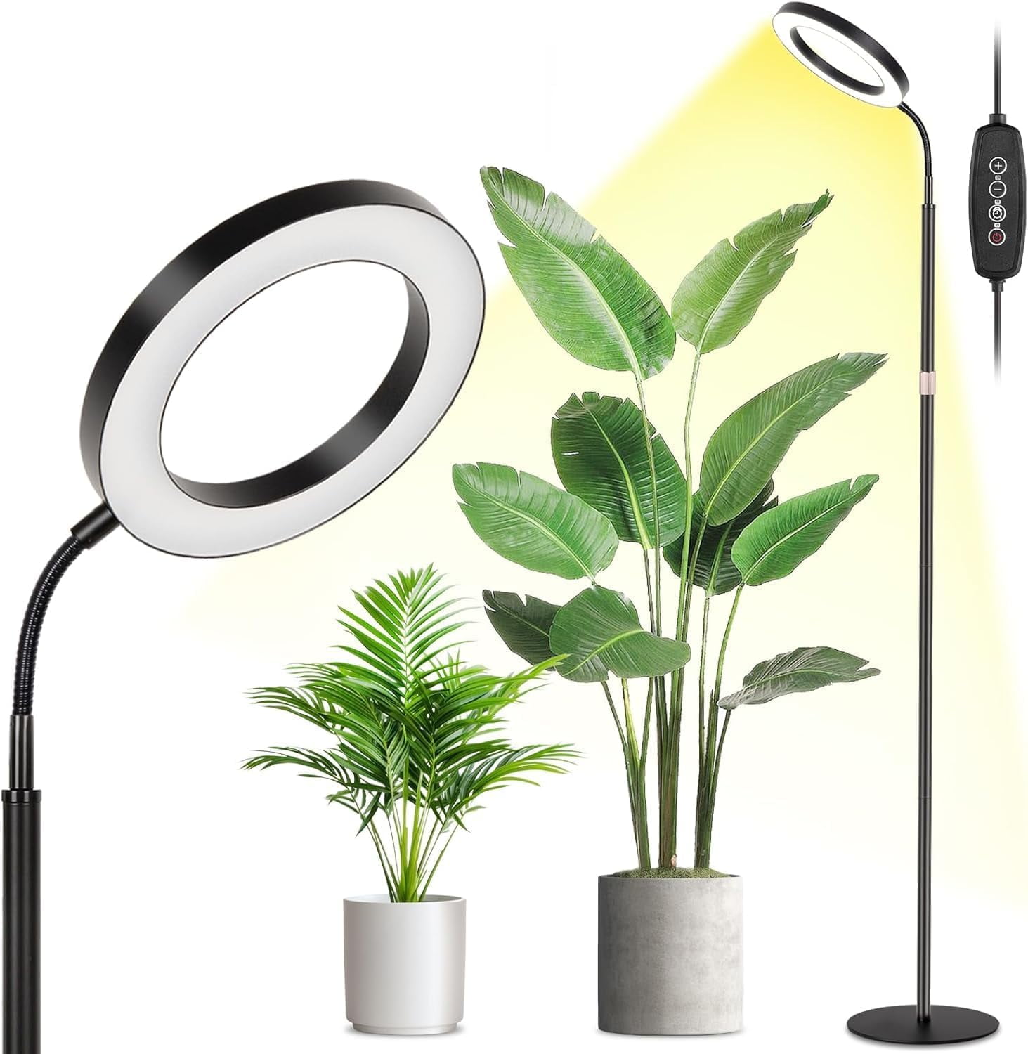 Grow Lights for Indoor Plants with Stand Full Spectrum, Floor Plant ...