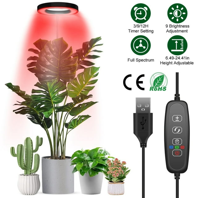 Grow Lights for Indoor Plants iMounTEK LED Smart Full Spectrum USB ...