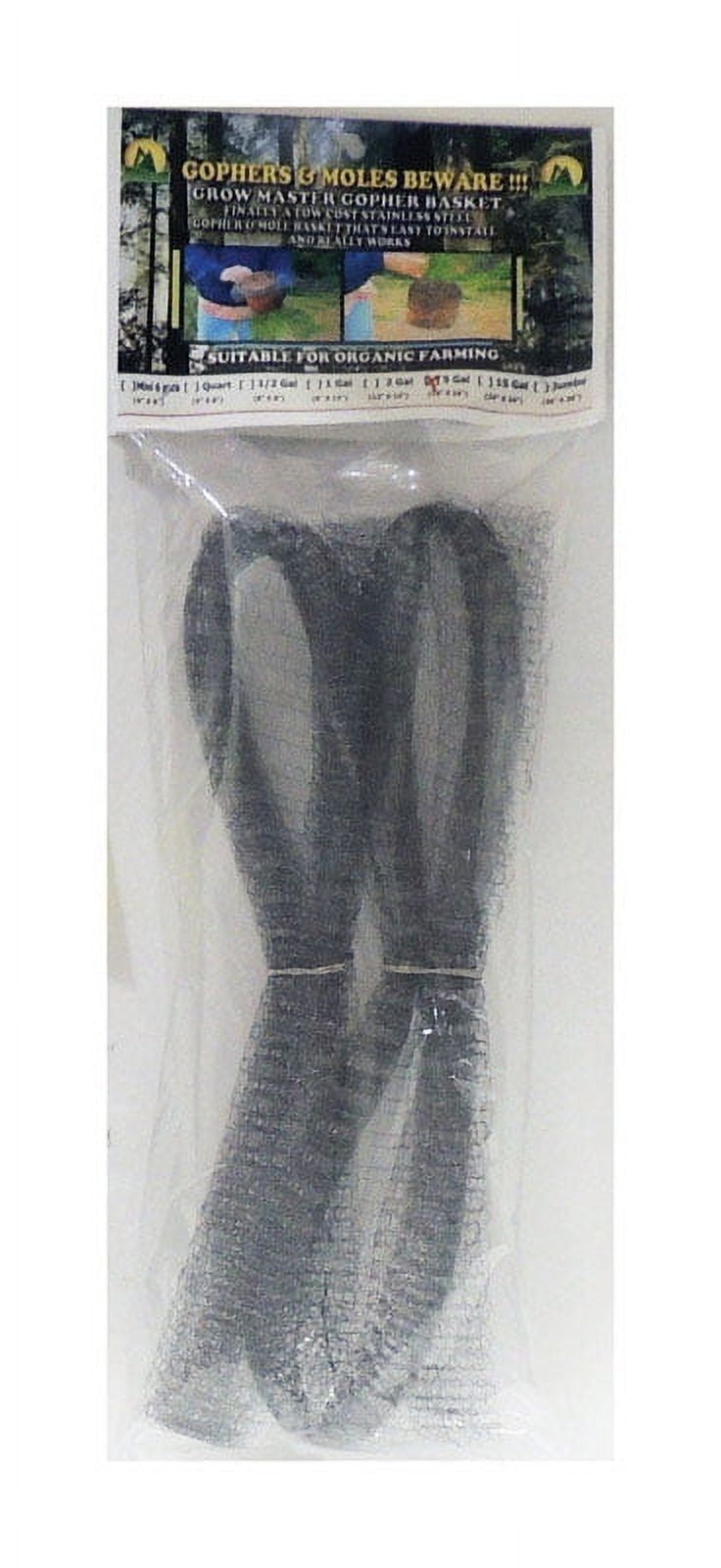 Grow Master 16 in. W Gray Stainless Steel Gopher Wire Basket - Walmart ...