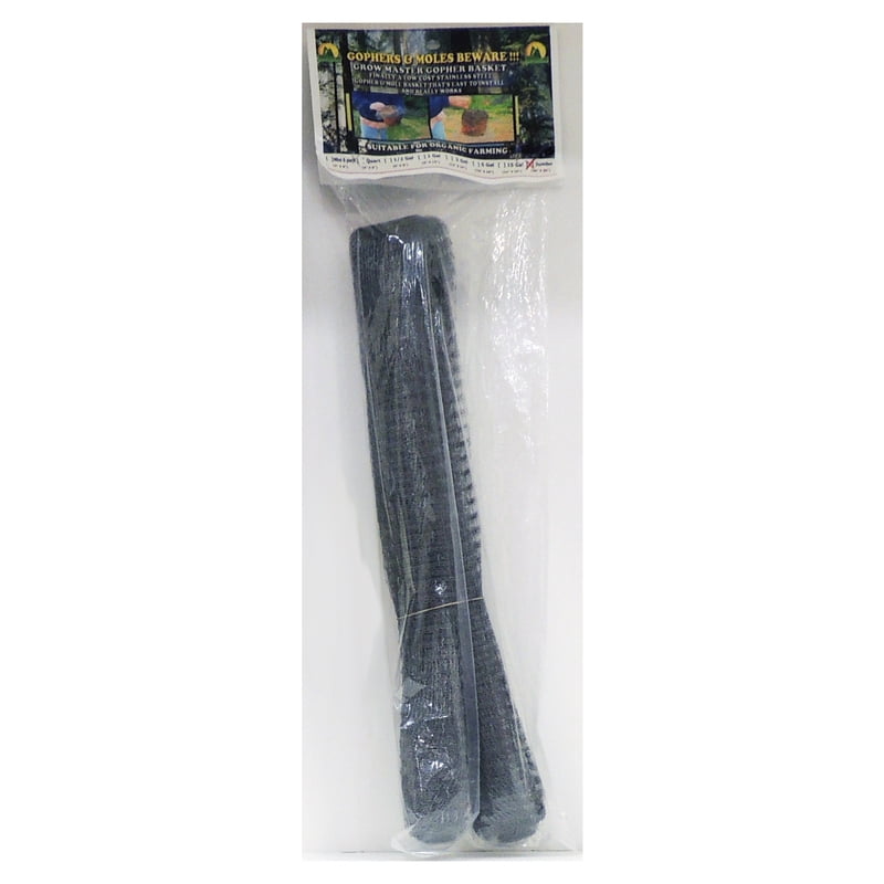 Grow Master Gopher Basket Jumbo 36 in. W Gray Stainless Steel Plant ...