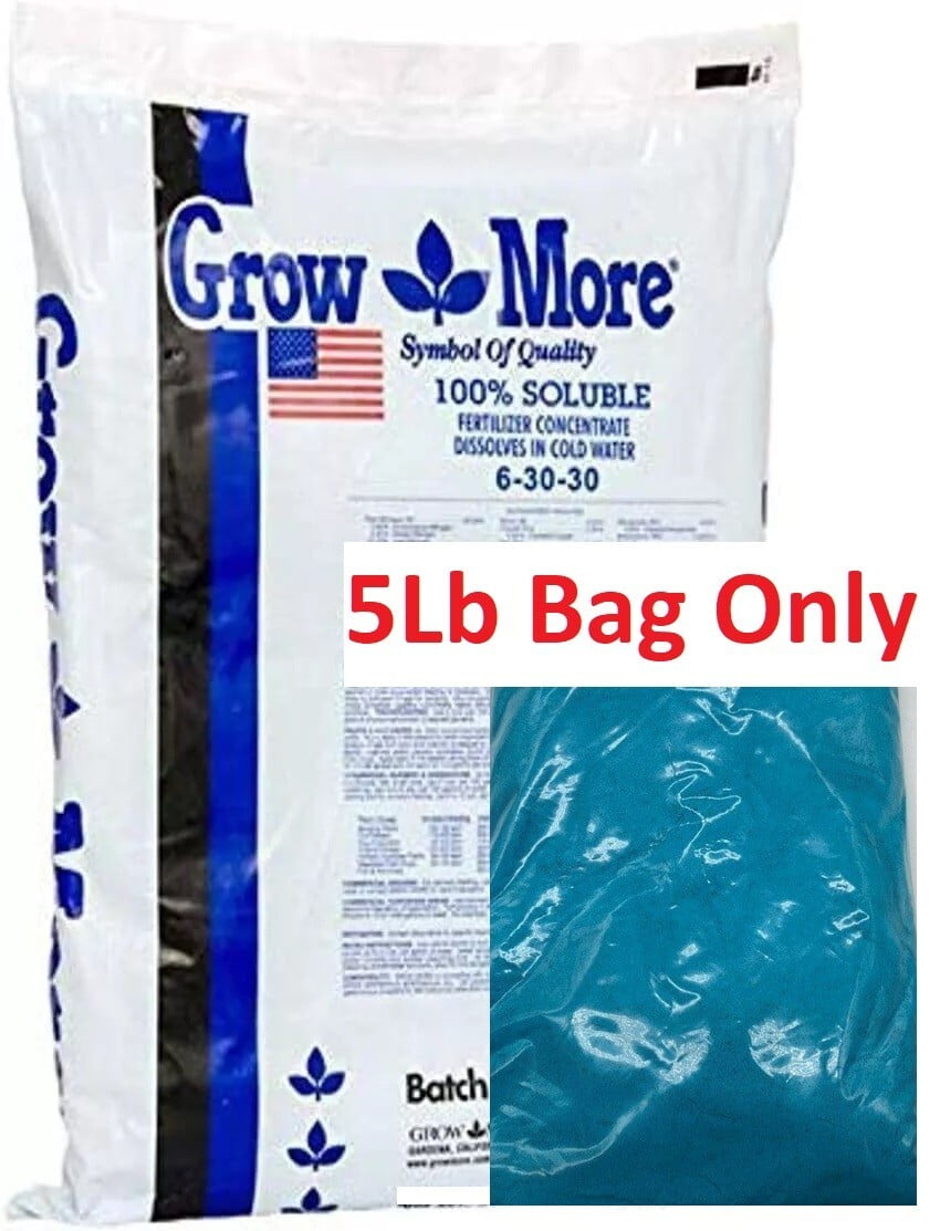 Grow More 100% Soluble Fertilizer - 5lb of 6-30-30 High Phosphorus 5 ...