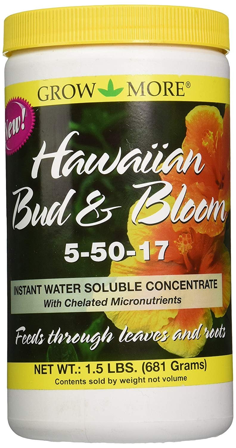 Grow More Hawaiian Bud And Bloom Plant Nutrients 5-50-17, 1.5lb ...
