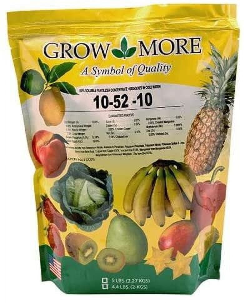 Grow More High Bloom Fertilizer 10-52-10 5lb - Walmart.com