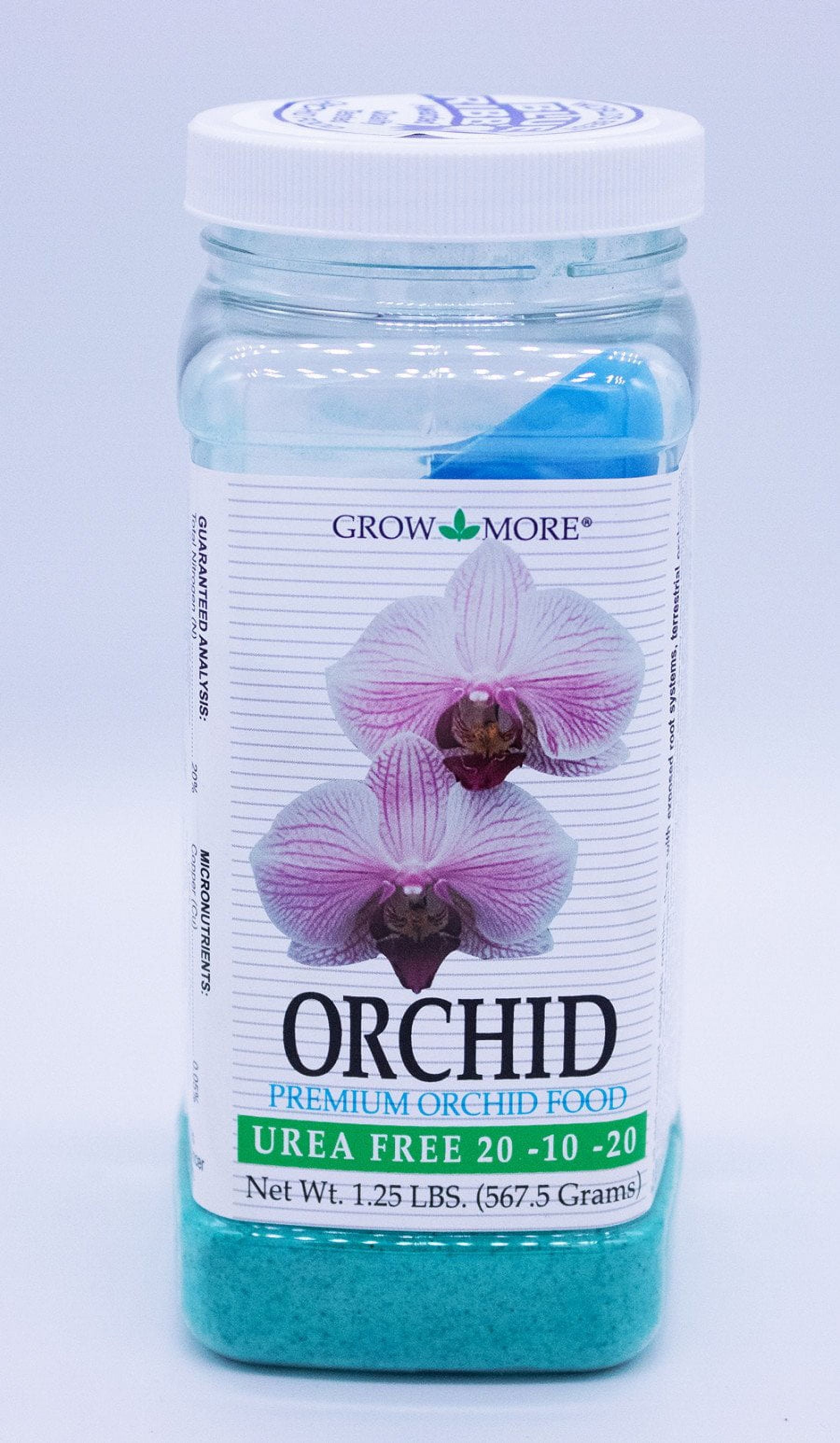 Grow More Orchid Food Urea Free Fertilizer 20-10-20 1.25lb - Walmart.com