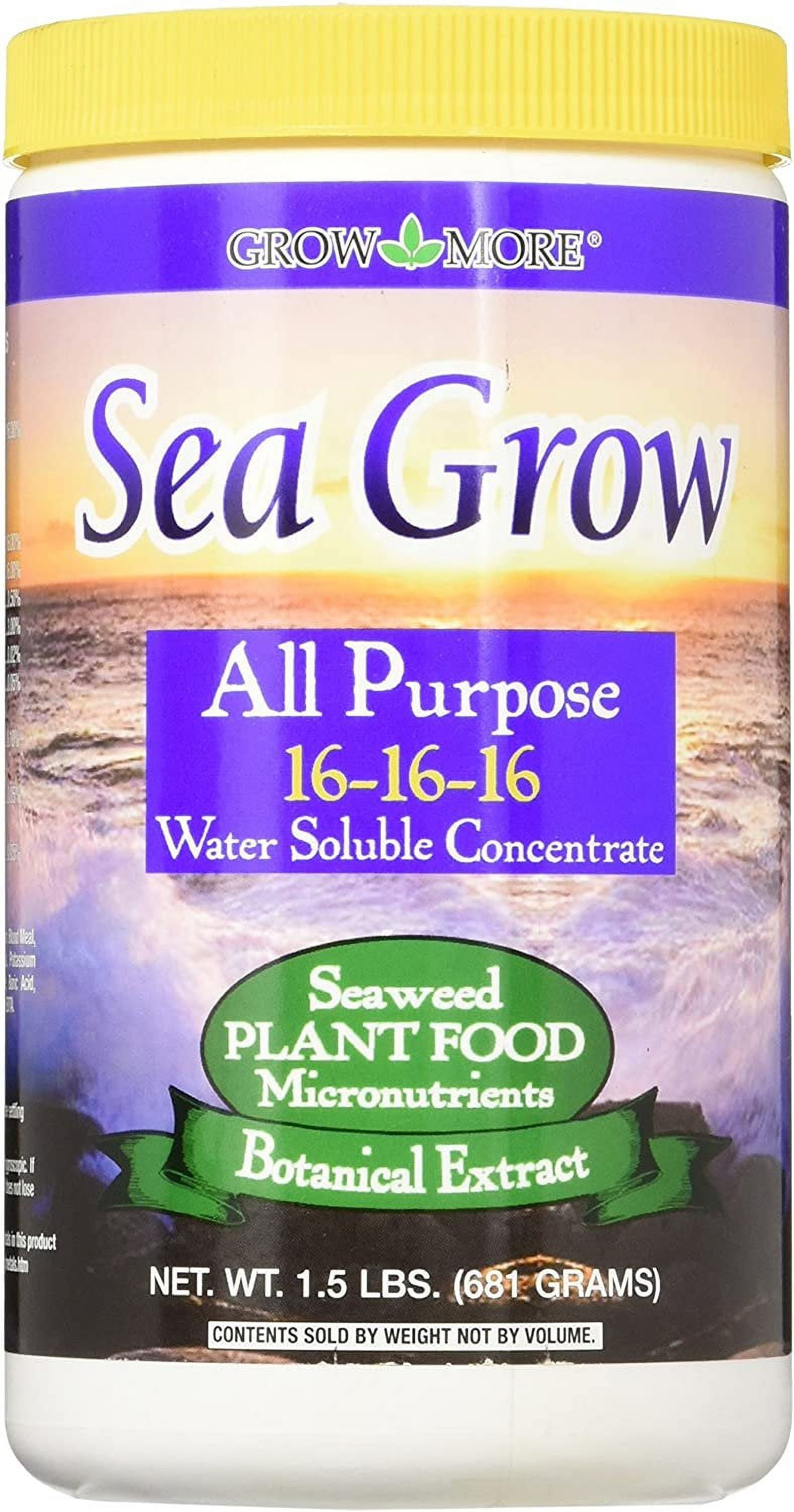 GROW MORE SEA GROW PLNT FD 16-16-16 1.5LB - Walmart.com