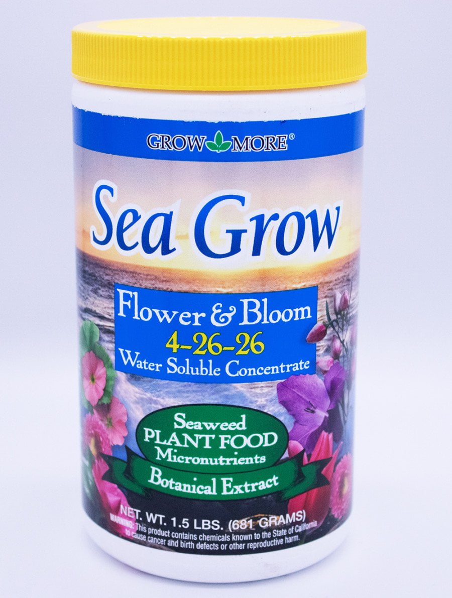 Grow More Sea Grow Flower & Bloom Fertilizer, 1.5 lb with Seaweed ...