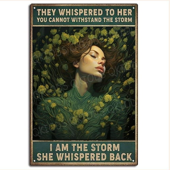 Grow Positive Thoughts Funny Vintage Tin Sign Metal Aluminum Signs Gift ...