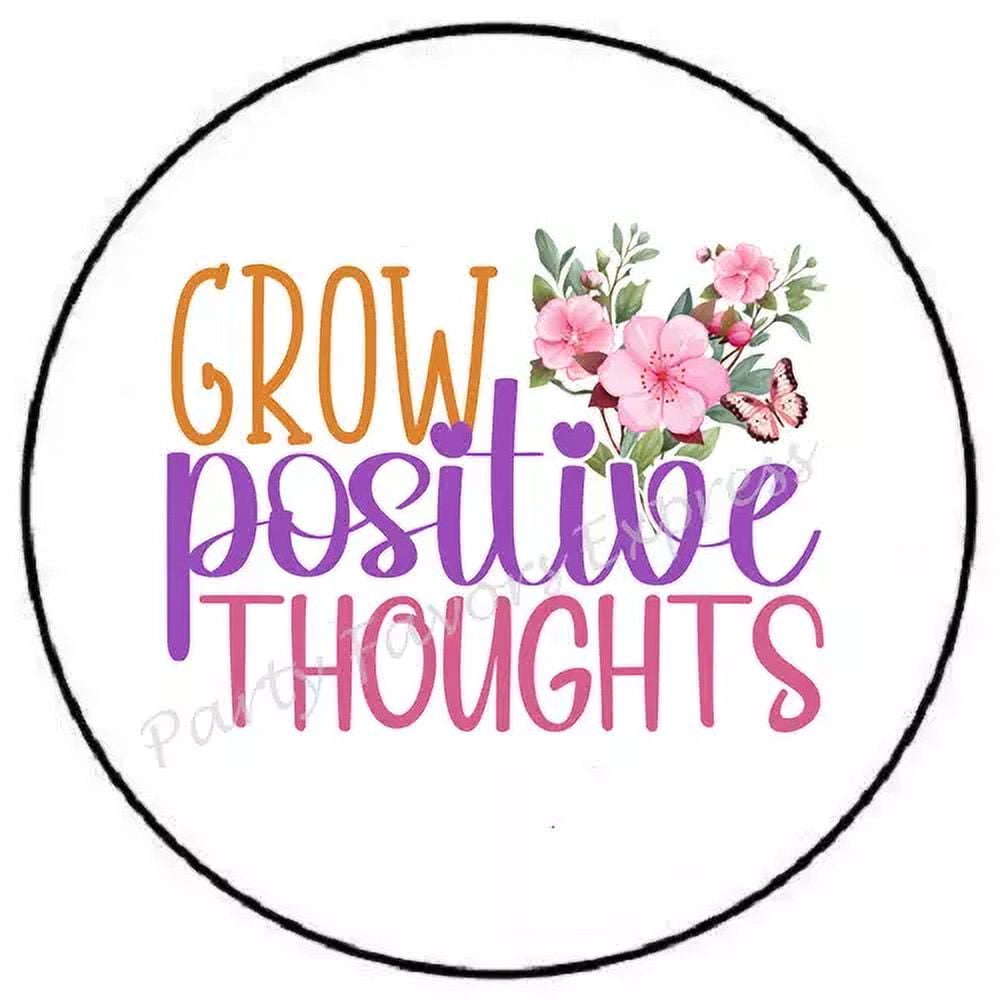 Grow Positive Thoughts Sticker Party Favors Sticker Envelope Seals ...