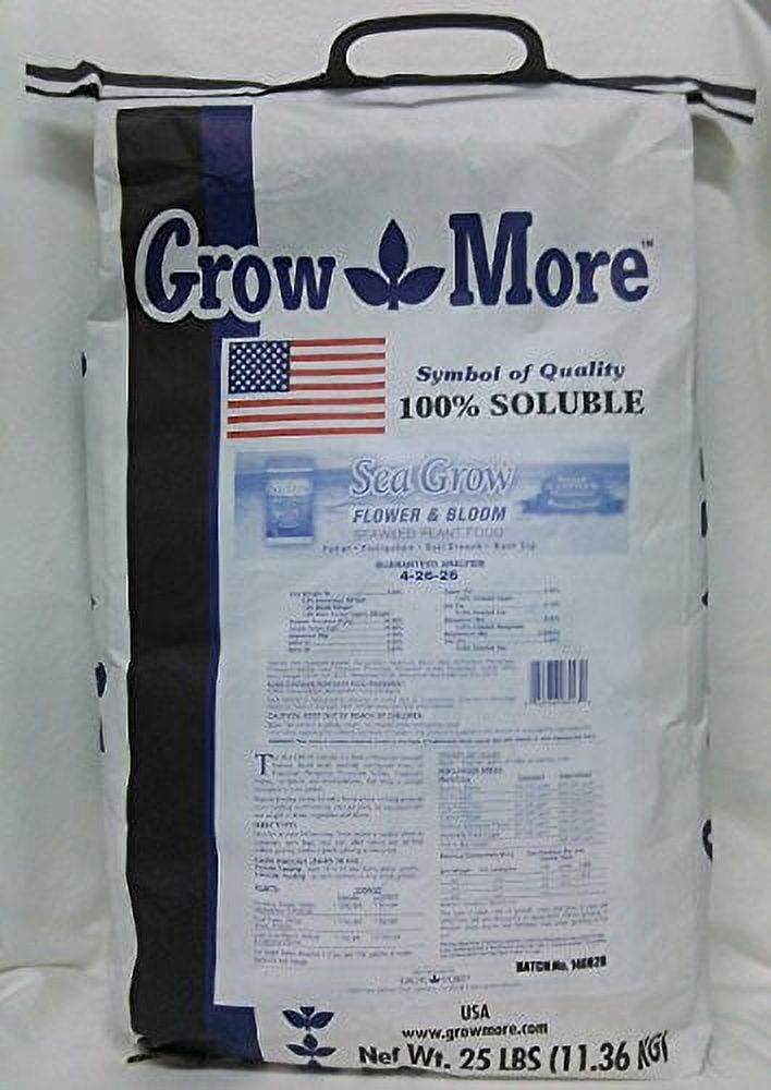 Grow More Sea Grow Flower & Bloom (4-26-26) - 25lbs of Seaweed ...