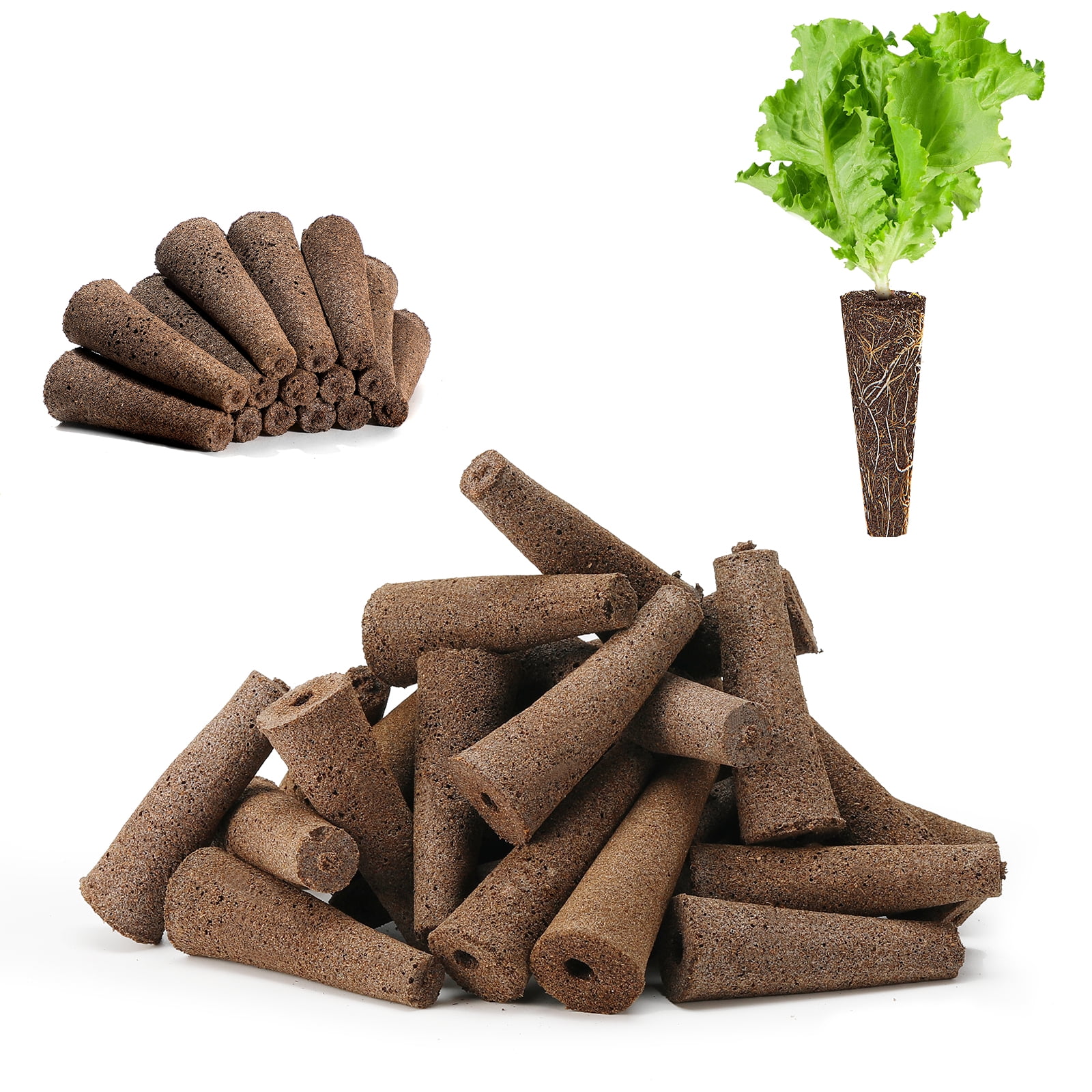 Grow Sponges, 60 Pcs Grow Sponges Hydroponic Sponges Hydroponic Seed ...