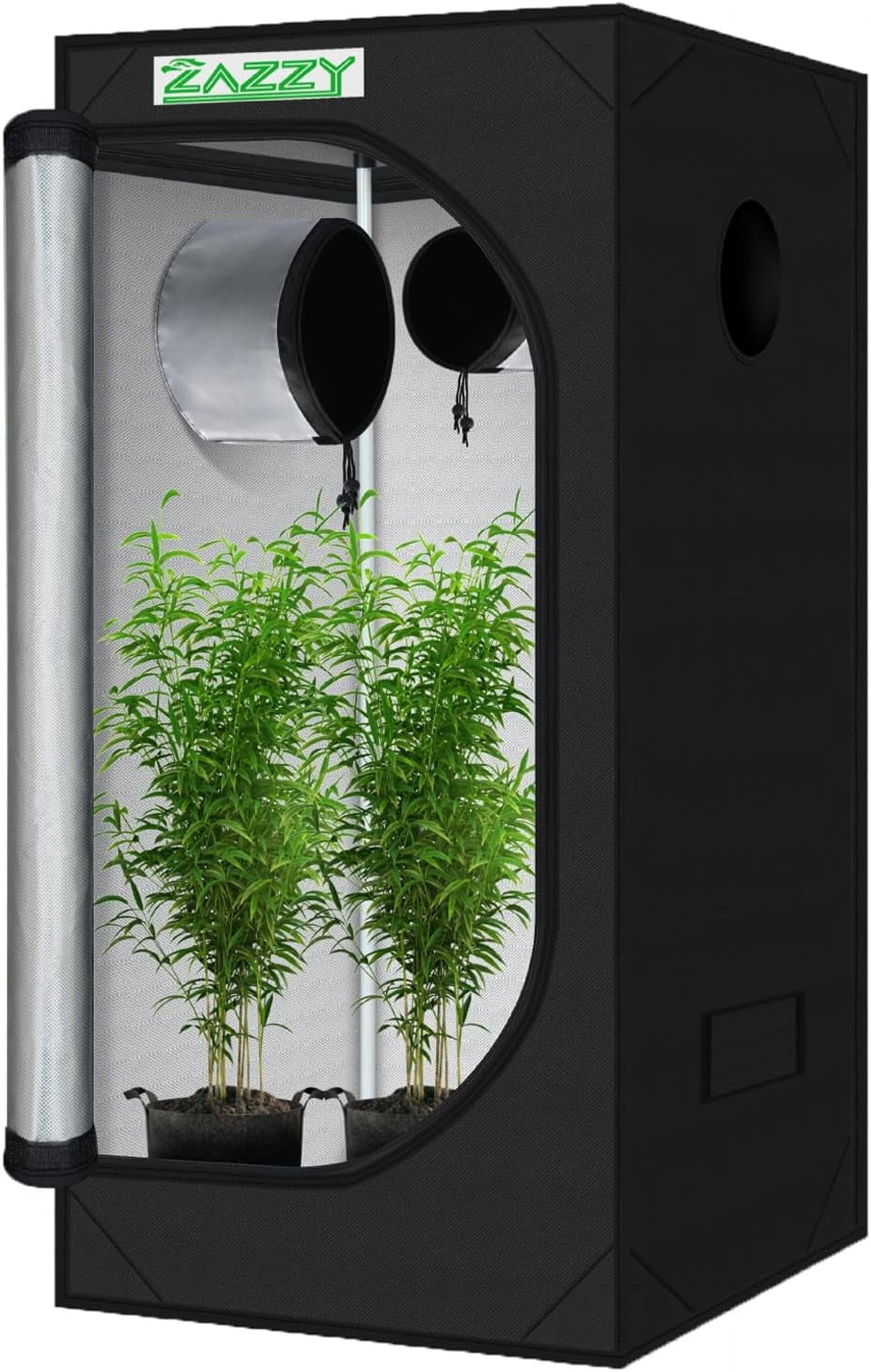 Grow Tent 32"x32"x63", High Reflective Mylar Grow Room with Observation ...