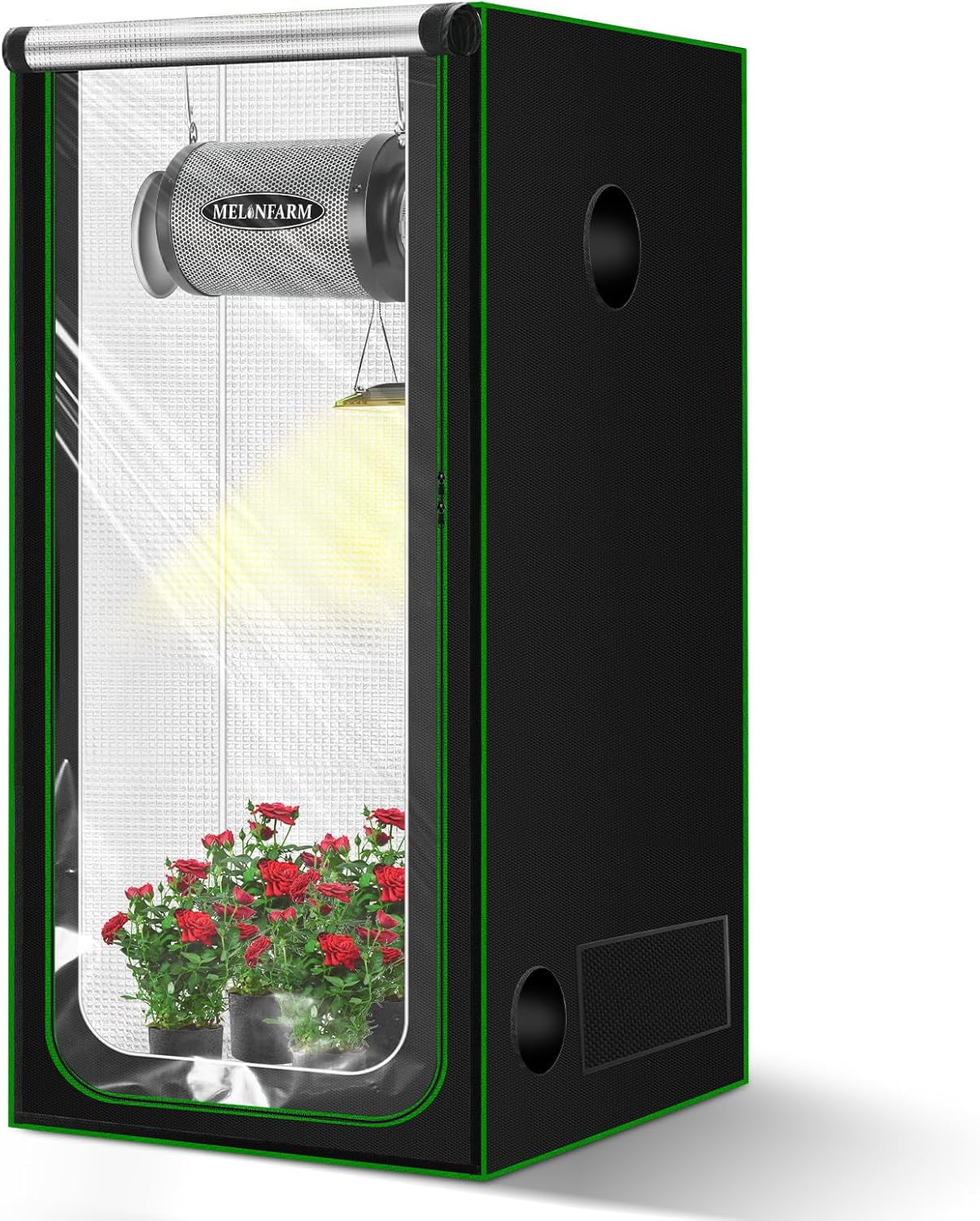 Grow Tent, Double Transparent Viewing Door Indoor Grow Tent, Growing ...