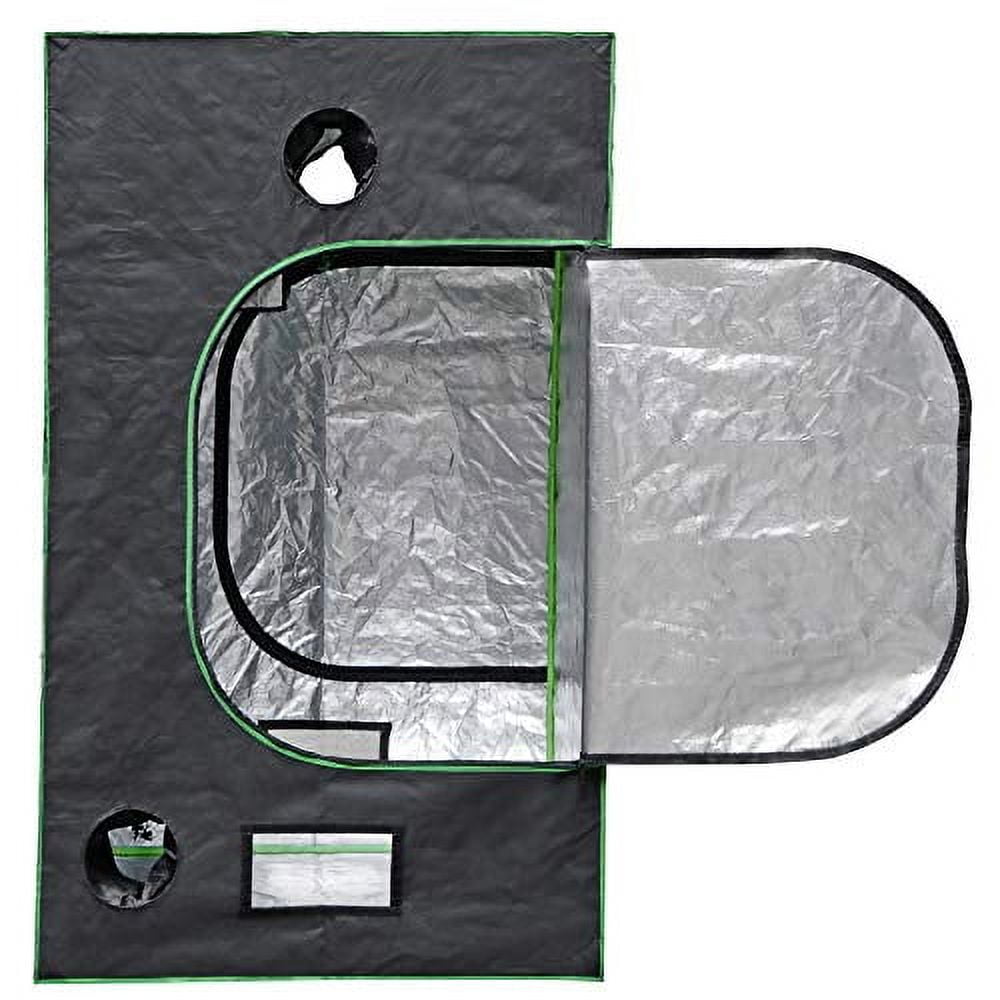 Grow Tent with Observation Window and Floor Tray, Mylar Membrane ...