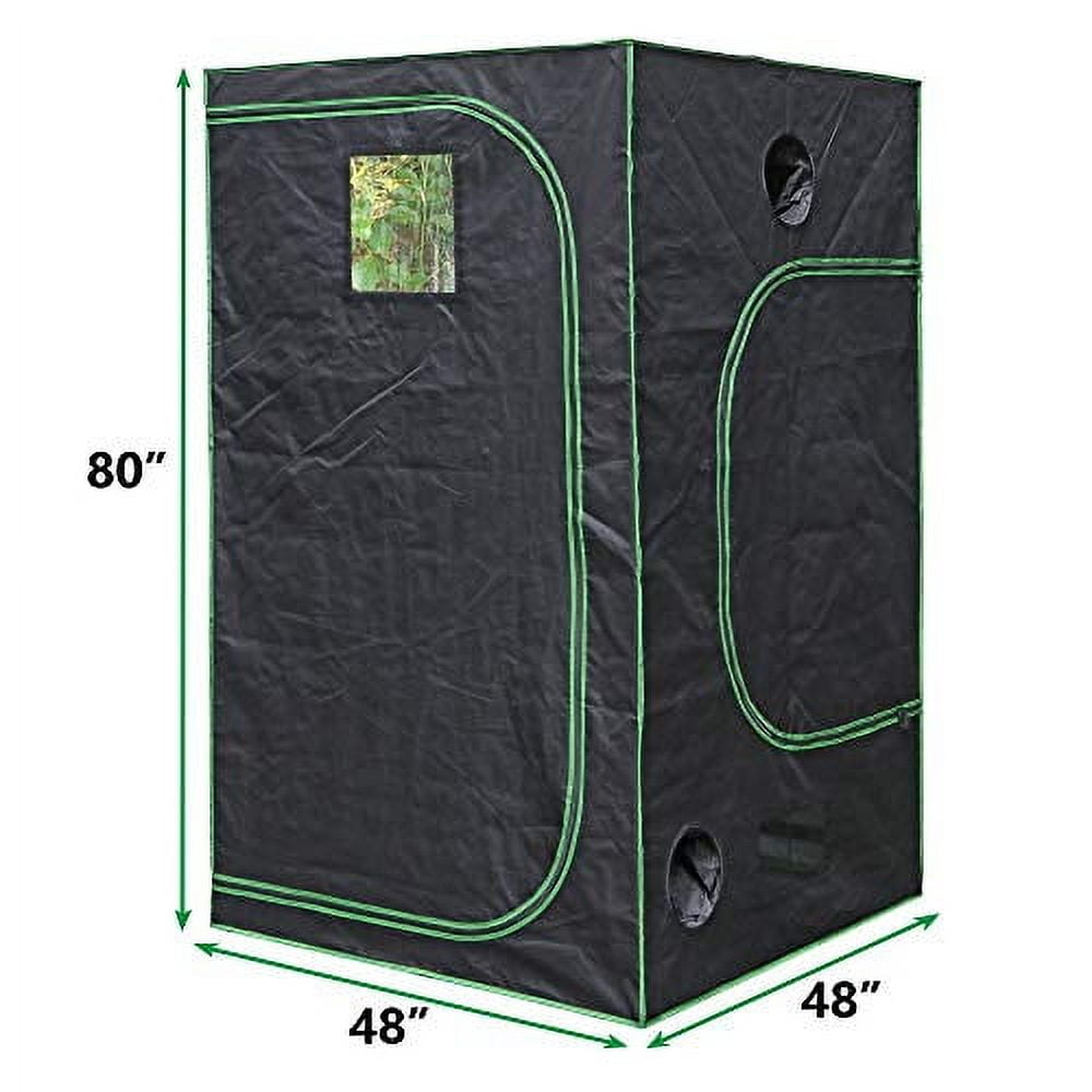 Grow Tent with Observation Window and Floor Tray, Mylar Membrane ...