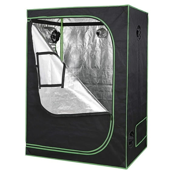 Grow Tent with Observation Window and Floor Tray, Mylar Membrane ...