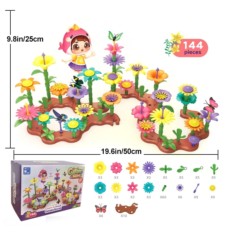 Grow Their Imagination with STEM Educational Flower Garden Building Toy ...