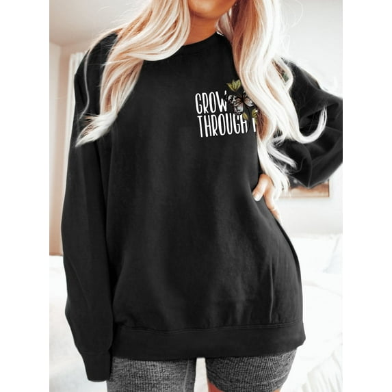 Grow Through It Butterfly T-Shirt - Walmart.com