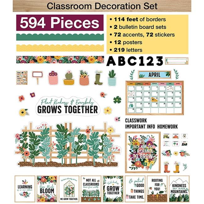 Grow Together Classroom Decor Bundle - Walmart.com