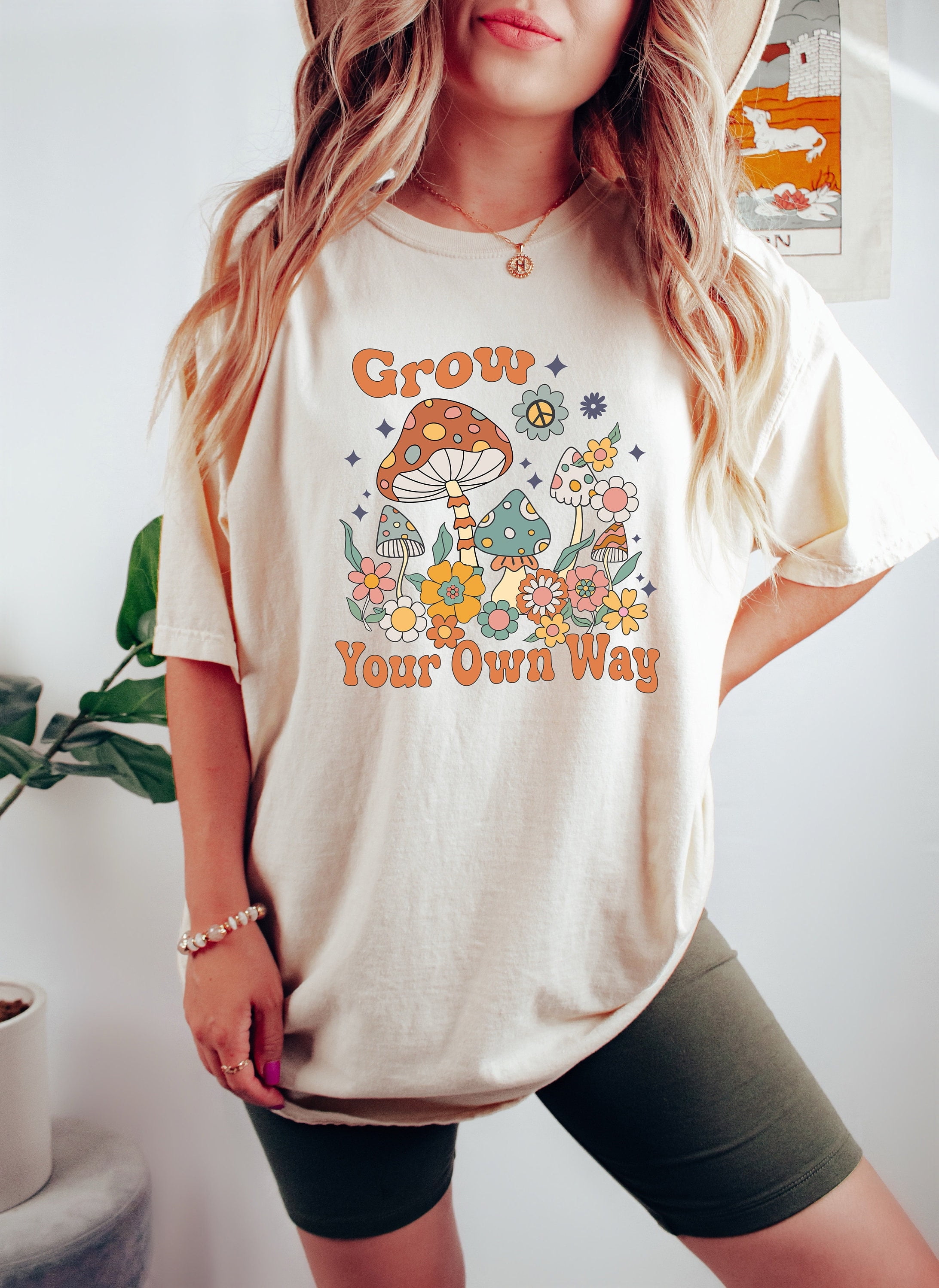 Grow Your Own Way Shirt Mushroom Shirt Inspirational Shirt Motivational ...