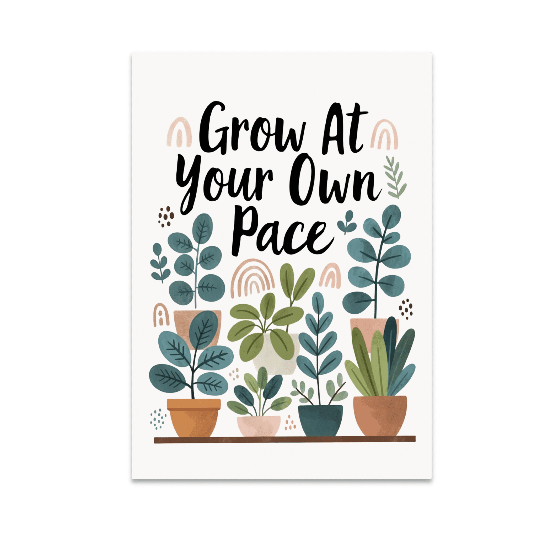 Grow at Your Own Pace - Self Acceptance Wall Art - 13x19 Poster Print ...