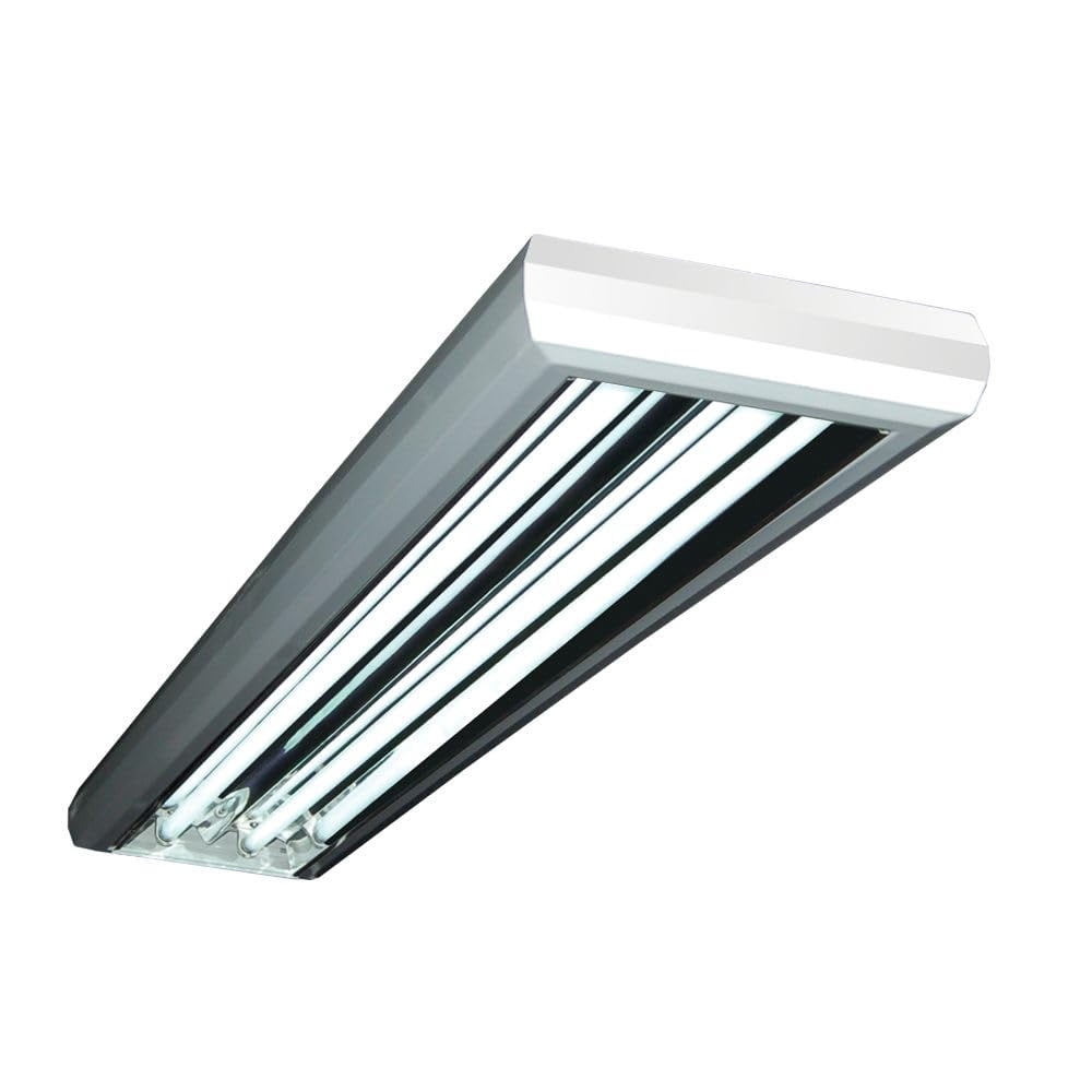 GrowBright 4 Foot 2 Lamp High Output T5 Fluorescent Grow Light Fixture ...