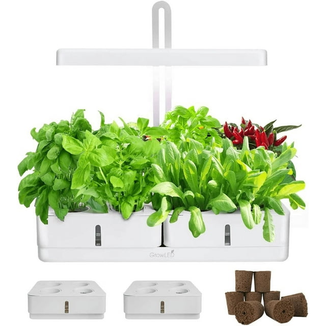 GrowLED Plant Germination Kit Aeroponic Herb Vegetable Growth Lamp ...